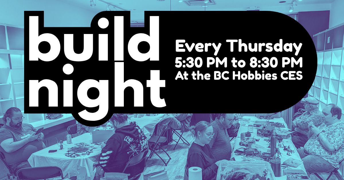 Build Nights Victoria BC | Model Building Events & Hobby Nights