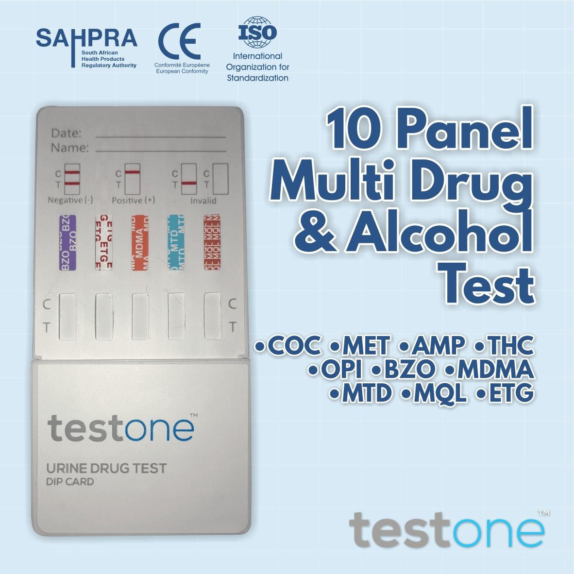 Reliable Drug Test Kits and Alcohol Test Strips Supplier - testone.co.za