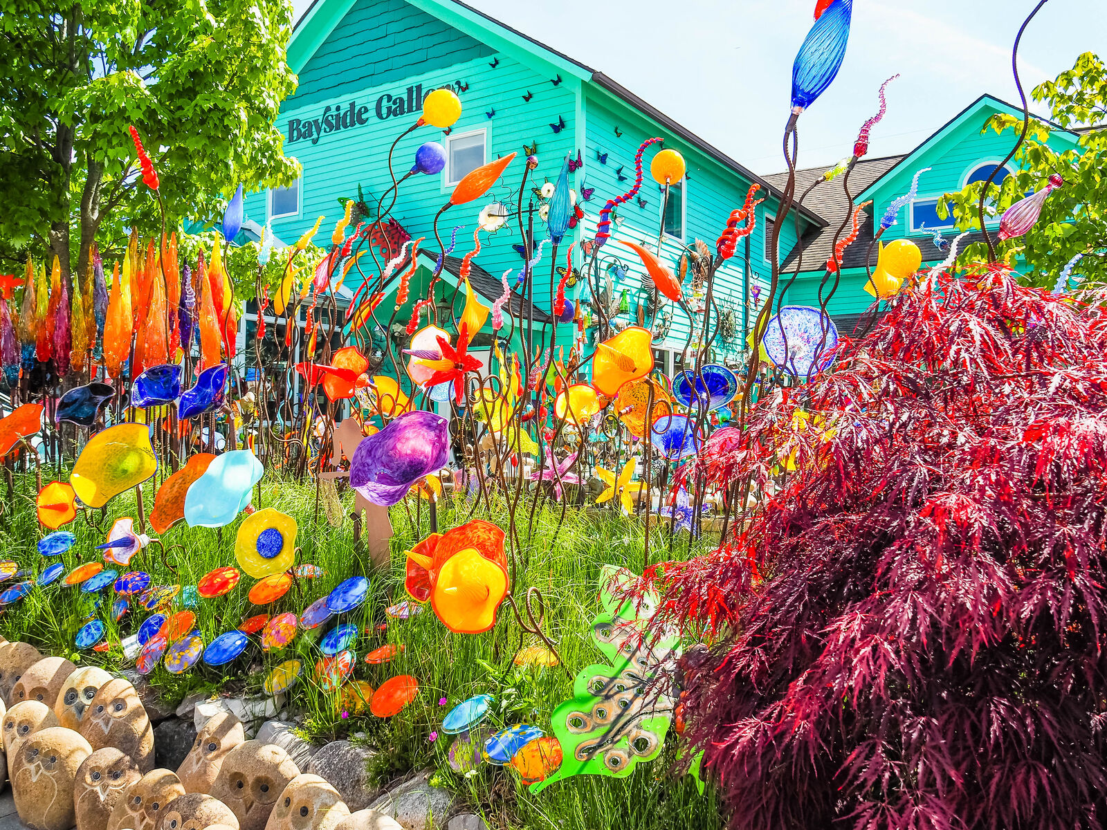 Bayside Gallery of Suttons Bay. Your home for unique garden art and ...